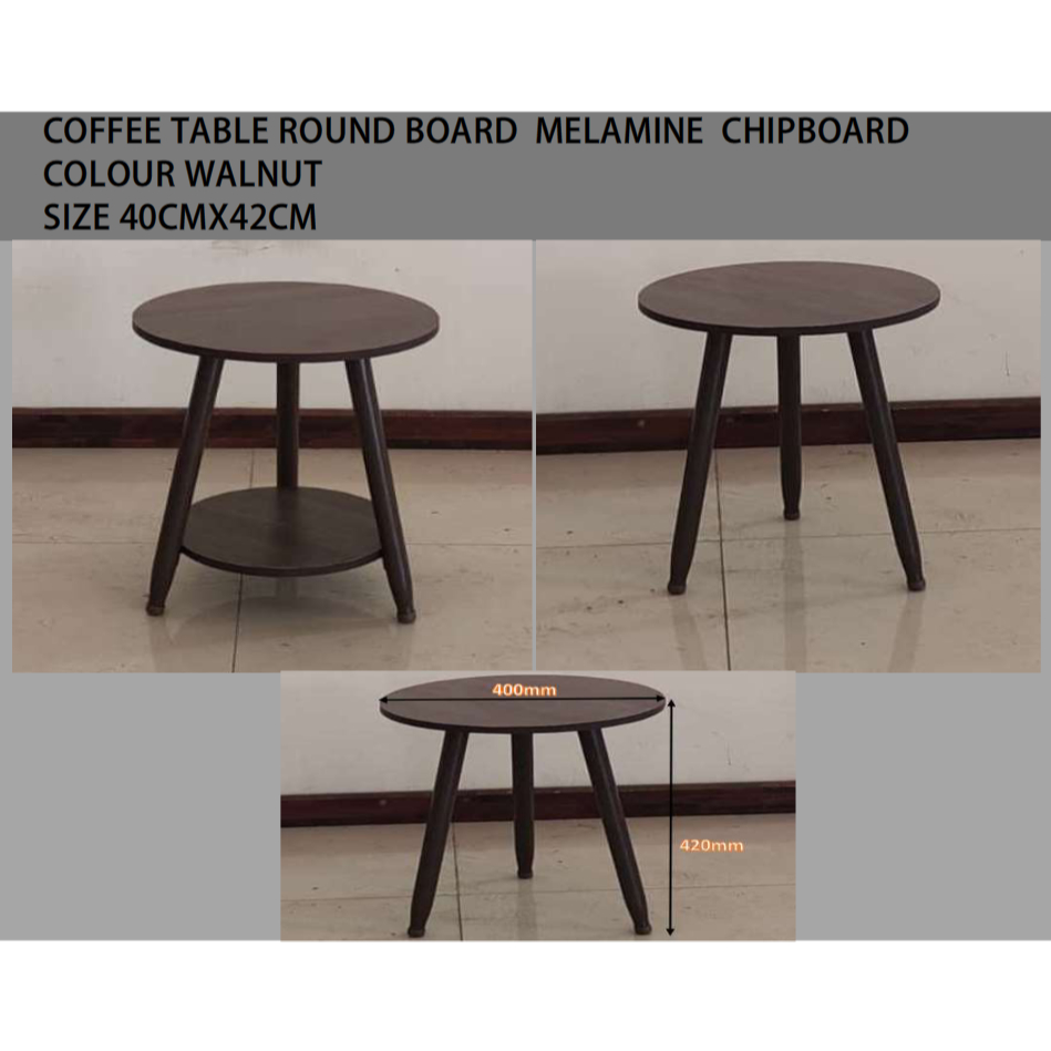 Meja Kopi Coffee Table Round Corner Tea Sofa Side Bedside Desk Meja ...