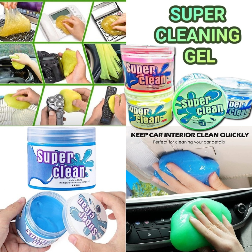 160g Reusable Clean Adhesive SLIME Gel Remove Dust Hair Cleaning ...