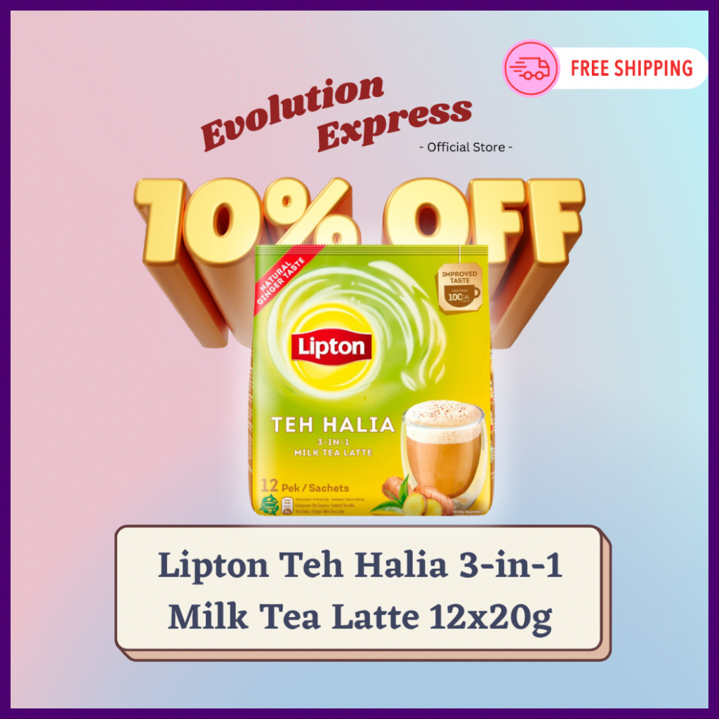 Lipton 3-in-1 Matcha Latte Green Tea/Halia 12 sachetsx20g Exp 12/2024 ...