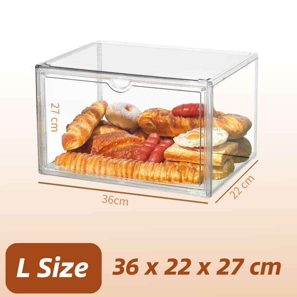 Acrylic Display Cabinet Stackable Storage Organizer DIY Bekas Kuih ...