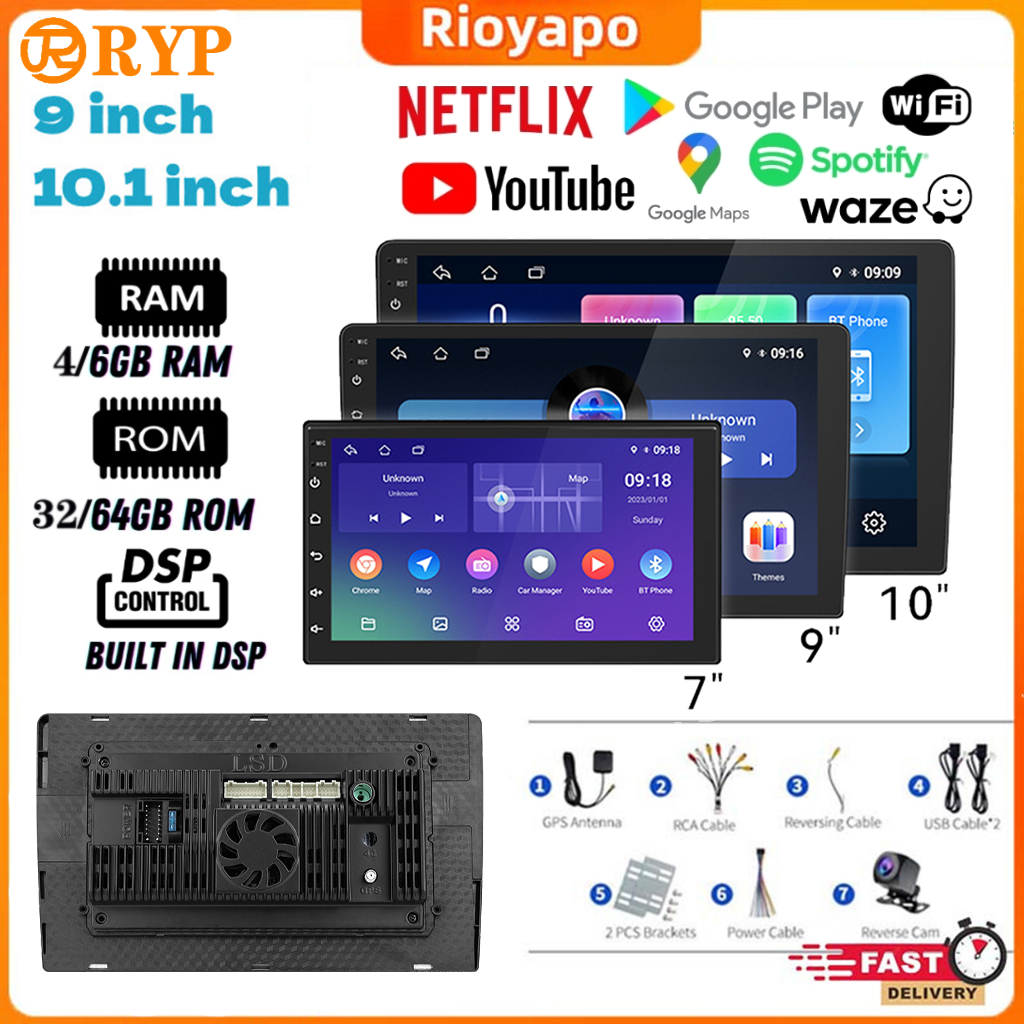 Android Player 4gb+32GB Android Car Player 7 inch 9 inch 10 inch Radio ...