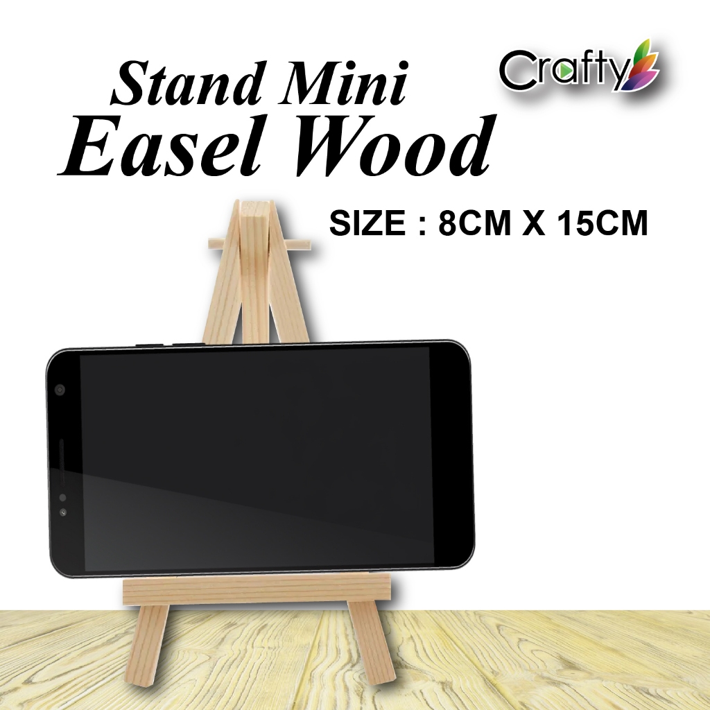 Mini Pine Wood Easel Stand/Pemegang Kayu Easel/8cm x 15cm | Shopee Malaysia