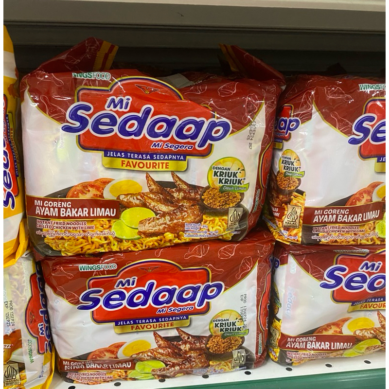 MI SEDAAP AYAM BAKAR LIMAU HALAL INSTANT MEE GORENG | Shopee Malaysia