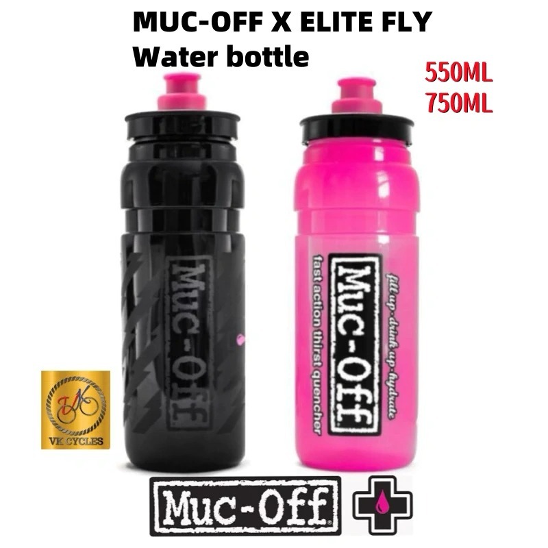 MUC-OFF X ELITE FLY OMBRA WATER BOTTLE 550 ML 750 ML BLACK PINK | Shopee Malaysia