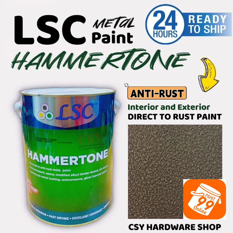 1L LSC HAMMERTONE 1Liter / Direct to Rust Metal Paint / HAMMERED PAINT ...