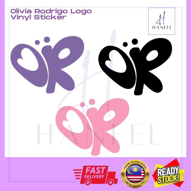 OR OLIVIA RODRIGO logo vinyl sticker ( Die-cut) | Shopee Malaysia