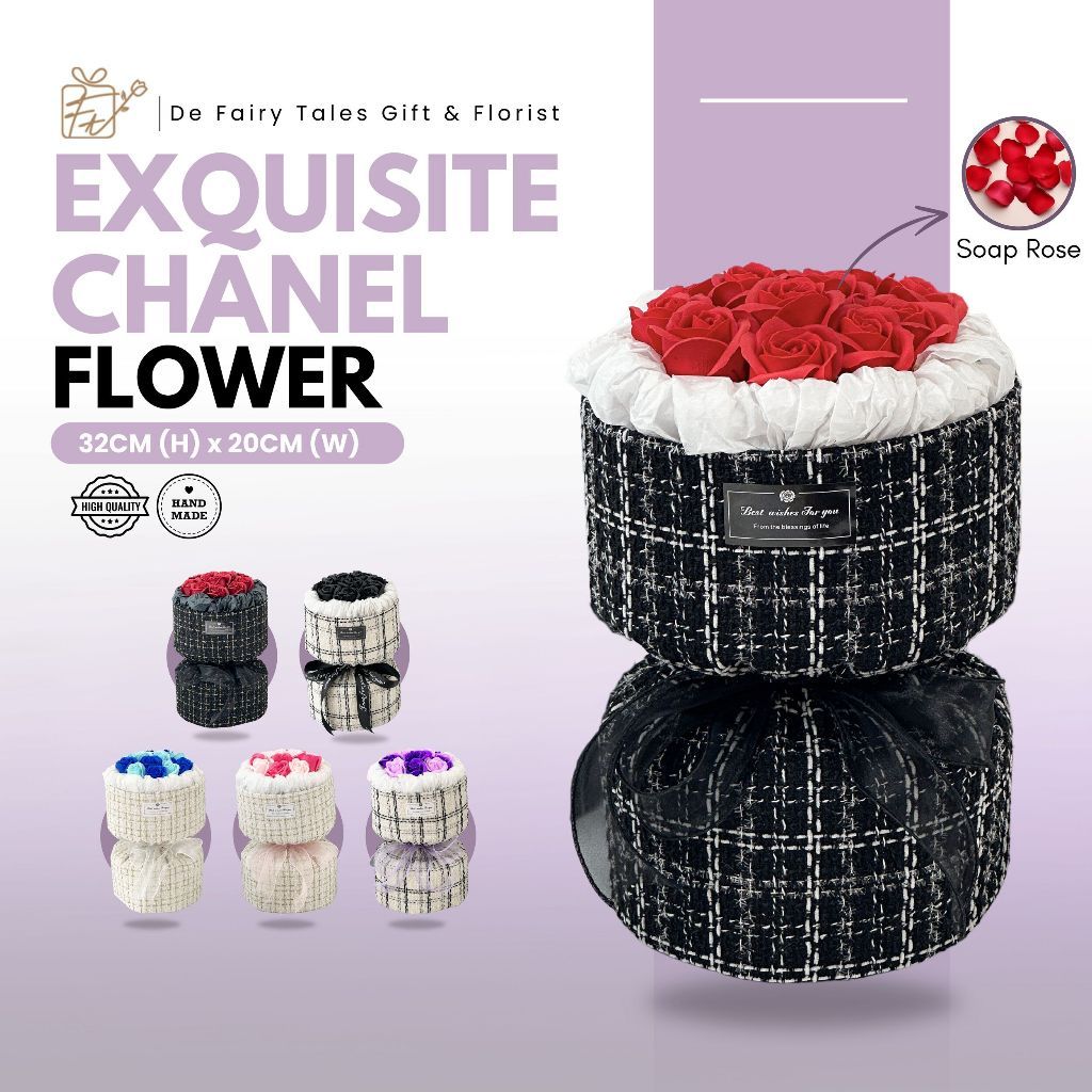 Soap Rose Flower Bouquet Exquisite Chanel 12 Stalk Soap Rose Bouquet ...