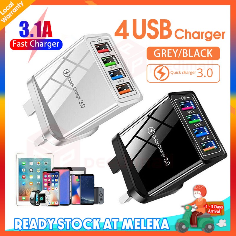 USB Charger Adapter UK Plug Adapter Quick Charge PD 20W 3.0 Fast ...