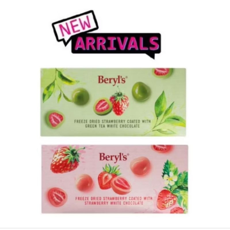BERYL'S Freeze Dried Strawberry/Gtean Tea Chocolate 80g(Ecp09/2025 ...