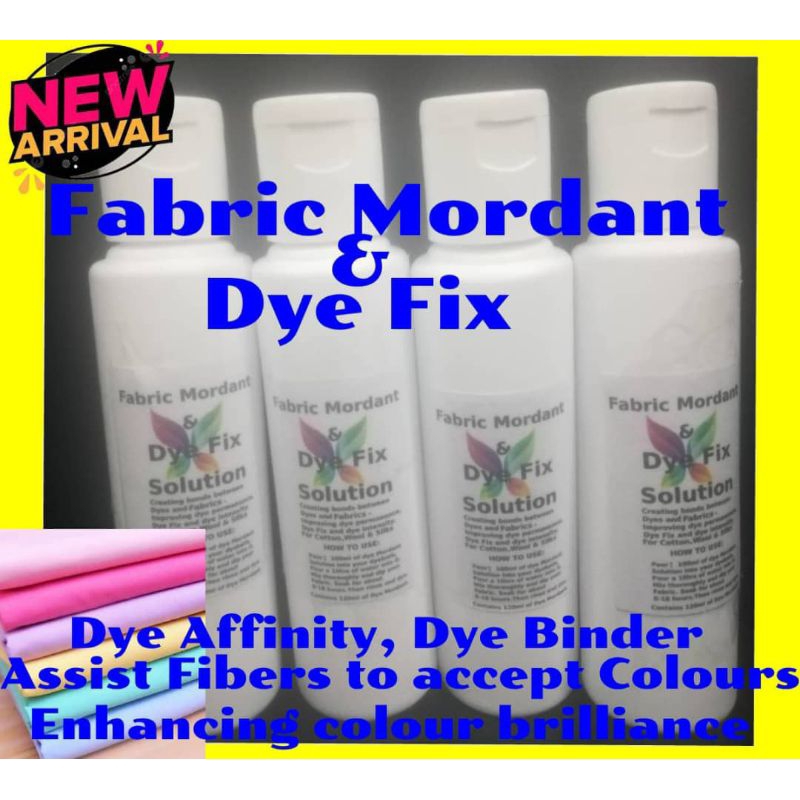 Fabric Mordant/Dye fix solution/120ml | Shopee Malaysia