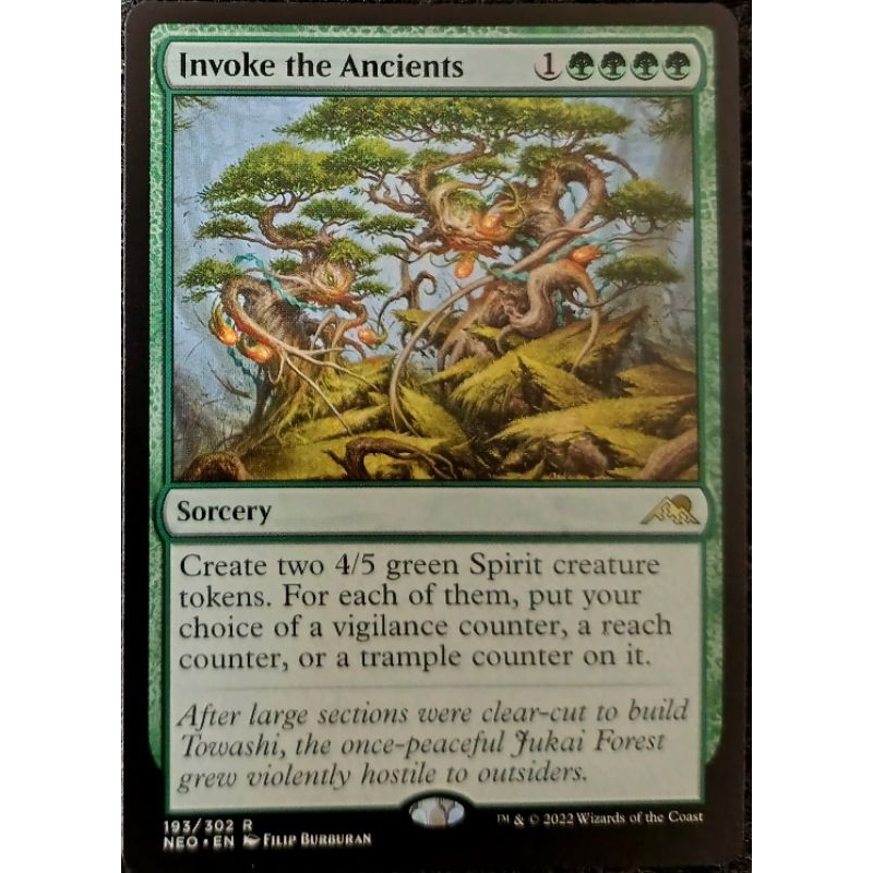 Magic The Gathering : Invoke the Ancients Rare Kamigawa Neon Dynasty ...