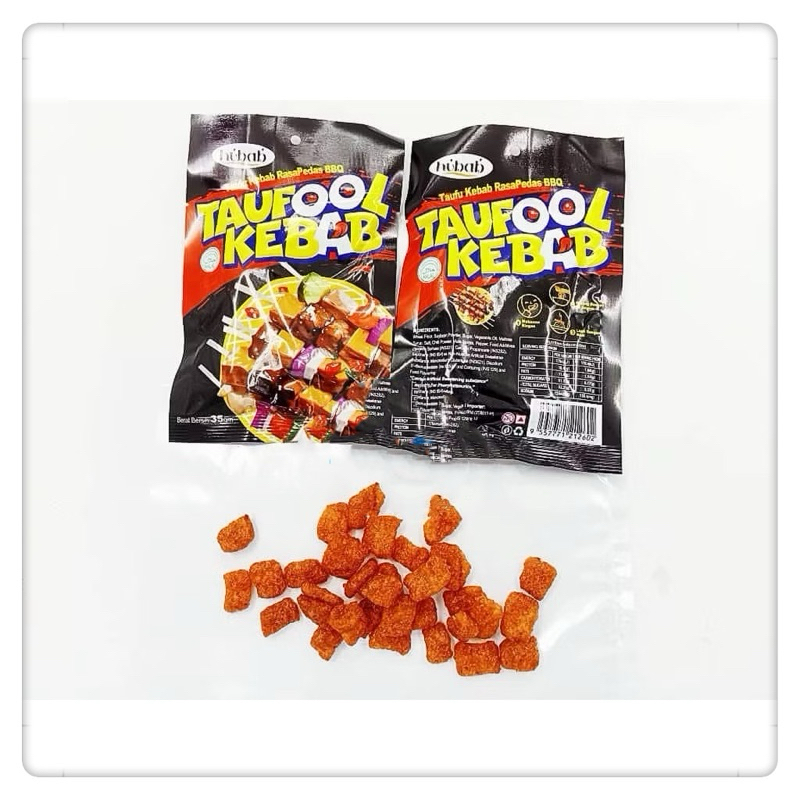 [5pcs x 35g] Thailand Snack Hubab Taufool Kebab sweets pedas BBQ ...