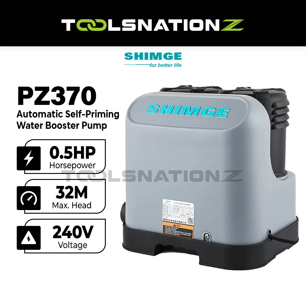 (Super Silent) SHIMGE Automatic Self-Priming Water Pump PZ125/PZ370 ...