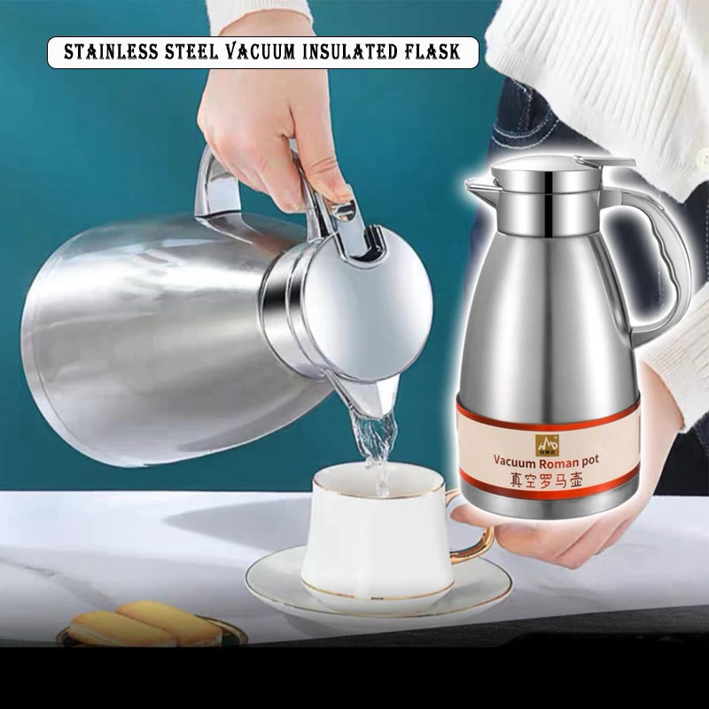 1.8L/2.3L 304 Stainless Steel Thermal Insulation Kettle Large-capacity Thermal Insulation Pot ...