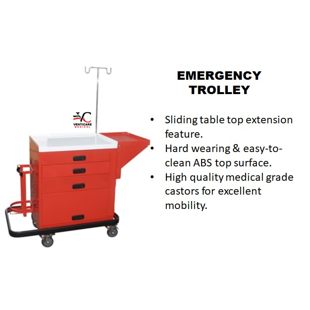 EMERGENCYY TROLLEY - MOBILE TROLLEY | Shopee Malaysia