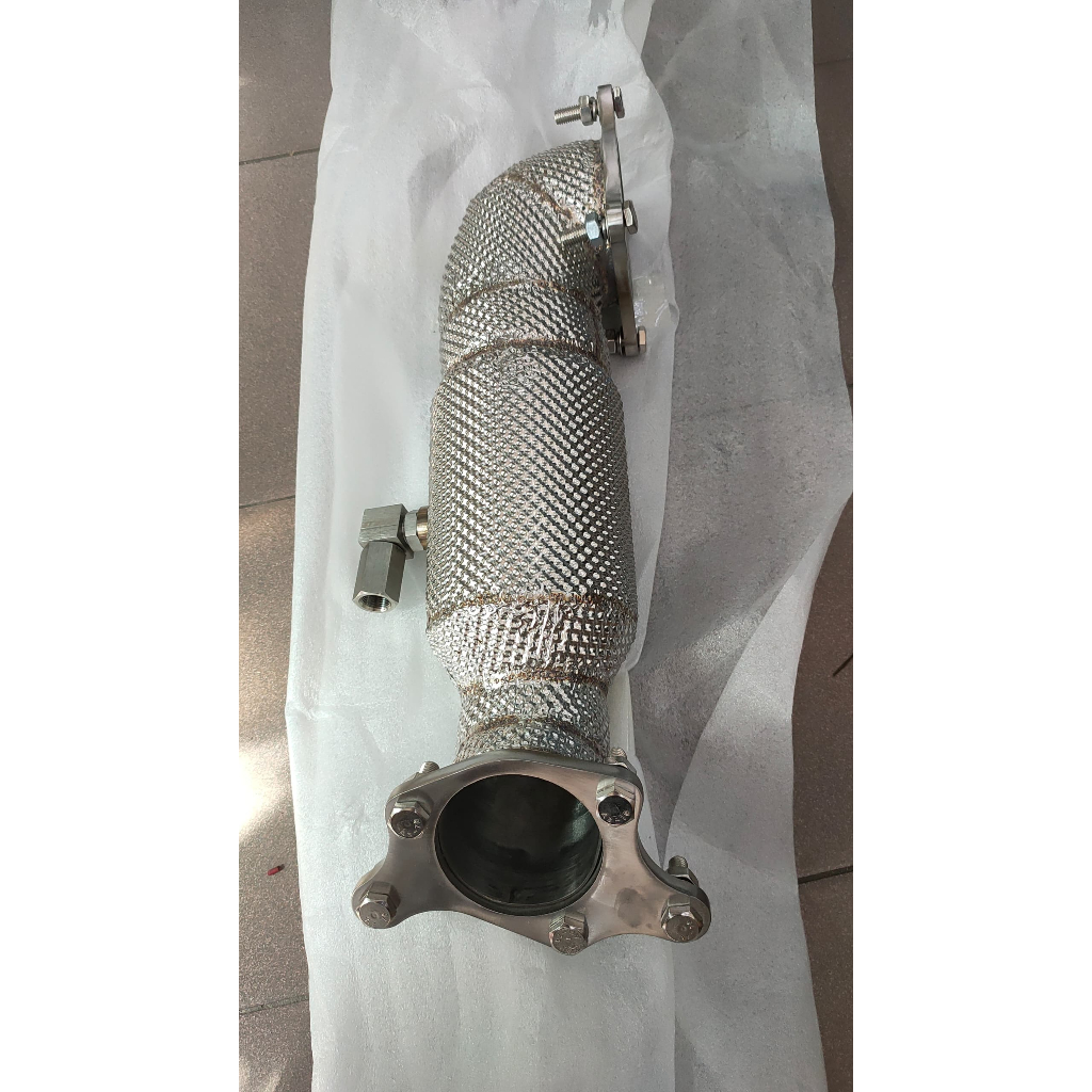 ST Wangan Titanium Down Pipe and Front pipe for Honda Civic Type R FL5 ...
