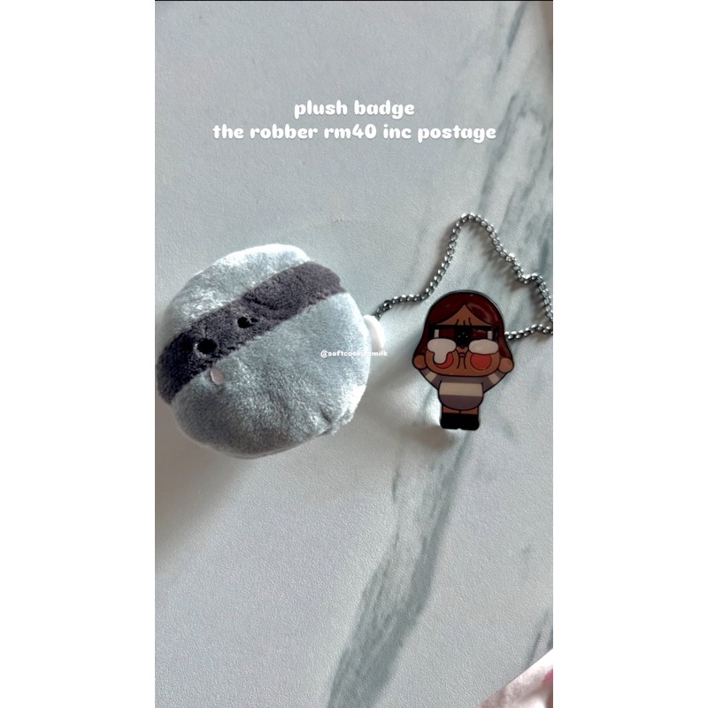 blindbox crybaby plush badge (the robber) | Shopee Malaysia