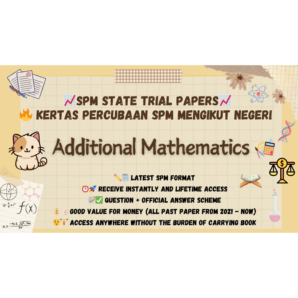 🔥Updated 2024🔥 SPM Additional Mathematics State E-Trial Percubaan ...