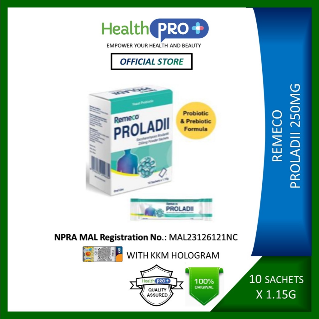 (SACHETS) REMECO Proladii Saccharomyces boulardii 250MG 1.15GX10SACHETS ...
