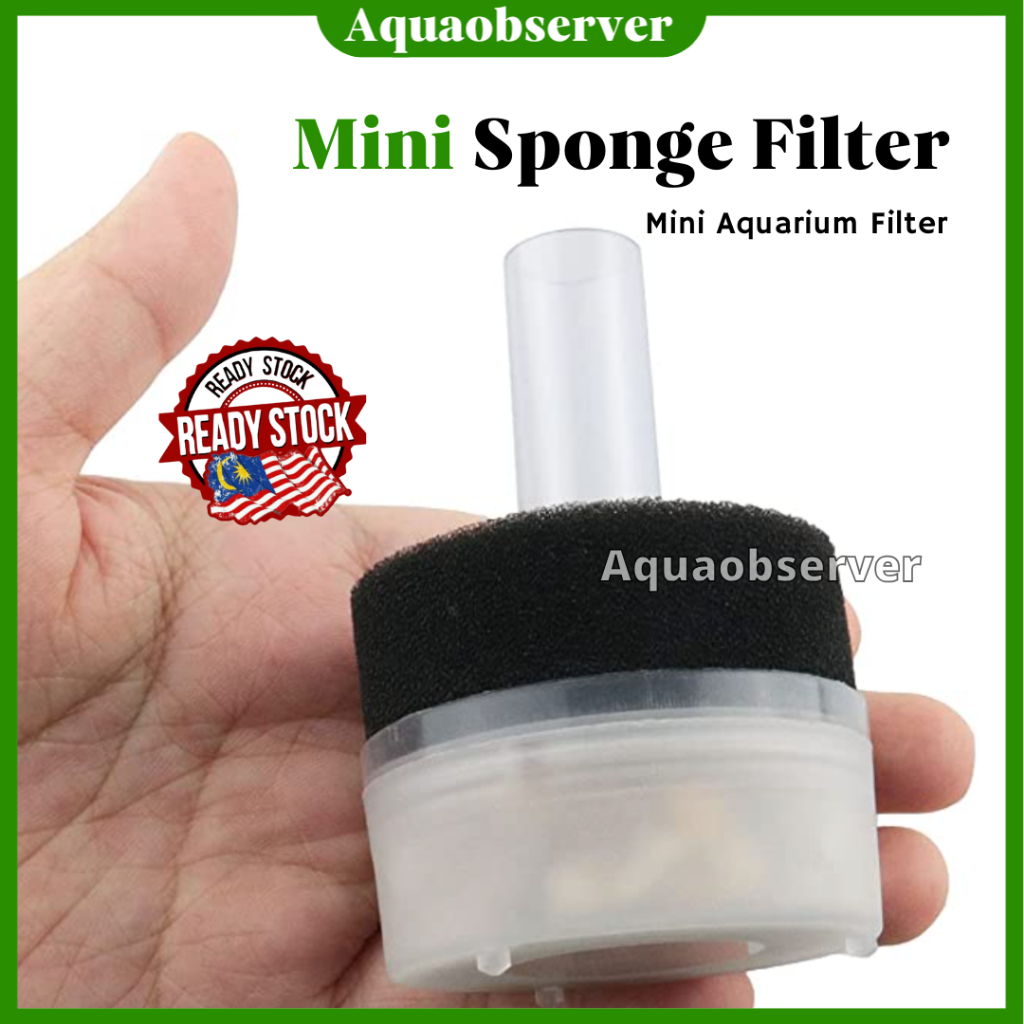 Mini Sponge Filter Betta Shrimp Nano Aquarium For Small Fish Tank Bio ...
