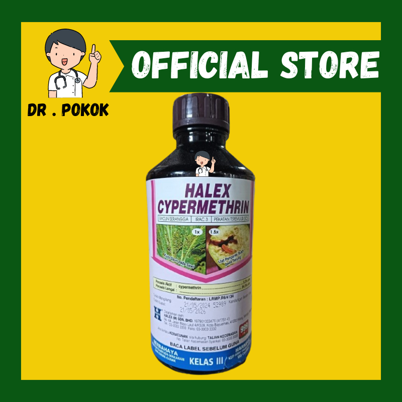 [ORIGINAL] 1L HALEX CYPERMETHRIN 5.5% Sama Hextar/CMC/Cyper/Kencis ...