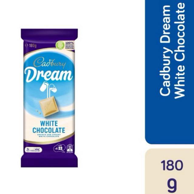 Cadbury Dream White Chocolate 180g | Shopee Malaysia