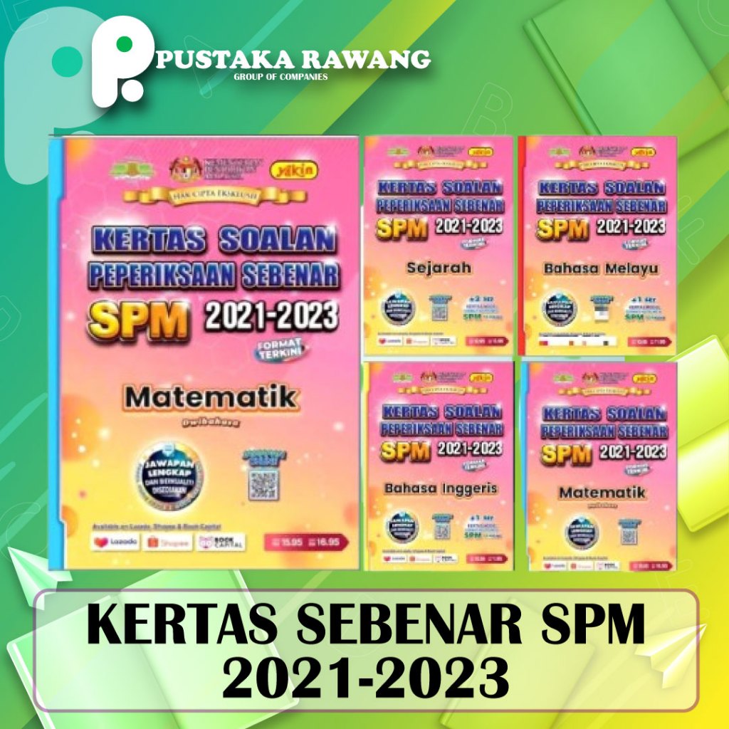 Kertas Soalan Peperiksaan Sebenar SPM / Past Year SPM 2021-2023 (Yakin ...