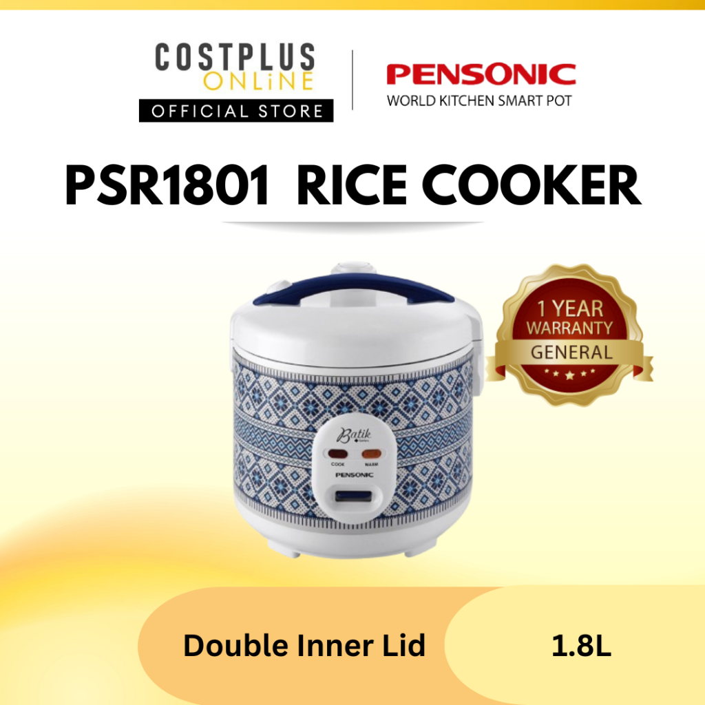 Khind RCJ188 RCJ-188 |PSR-1801 |PSR1801 Jar Rice Cooker 1.8L |Pensonic ...