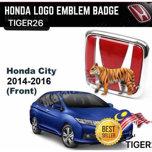 Front Honda City 2014 2015 2016 Type R Type-R Car Logo Emblem Badge ...