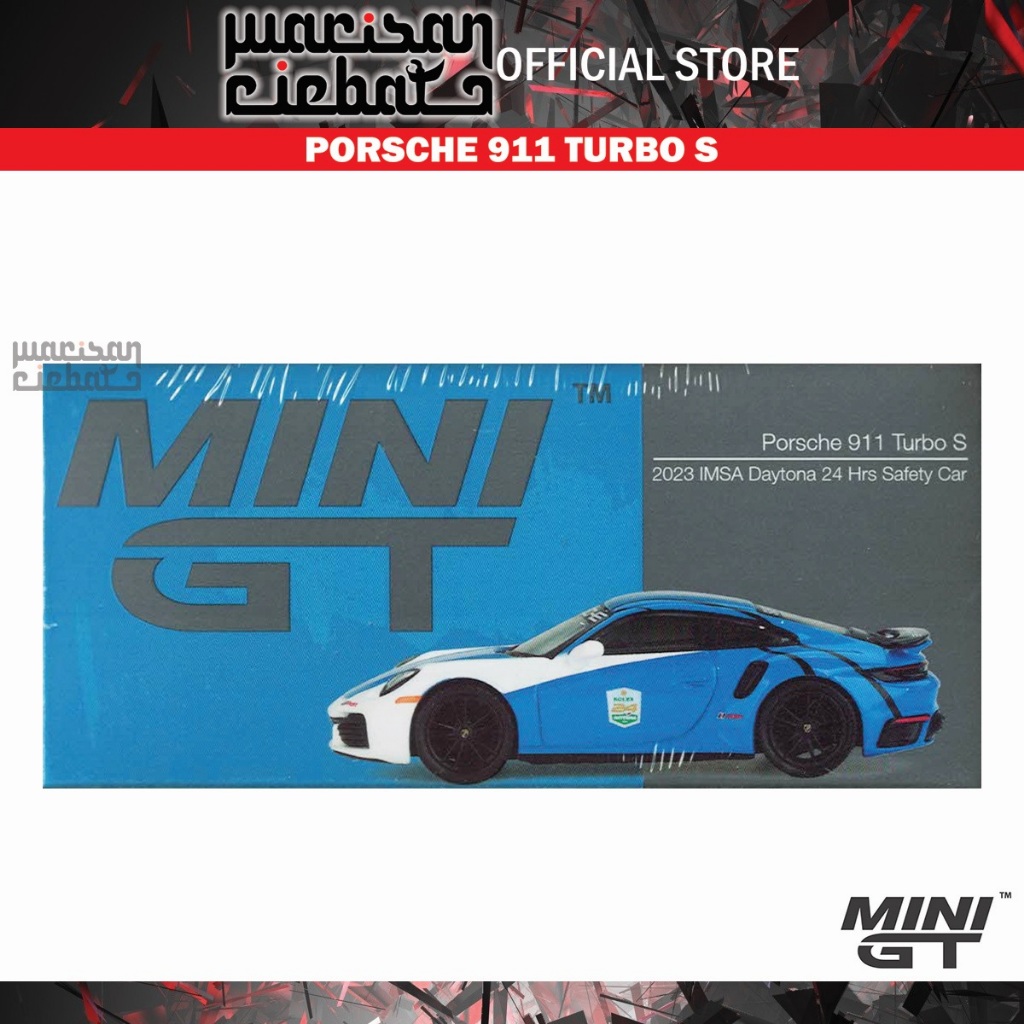 Mini GT 1/64 735 Porsche 911 Turbo S Safety Car 2023 IMSA Daytona 24 ...