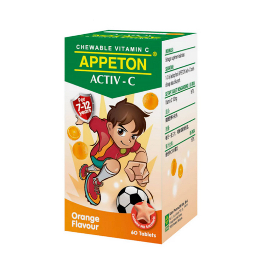 Appeton Actic-C Chewable Tablets Orange 60's (EXP:12/2024) | Shopee ...