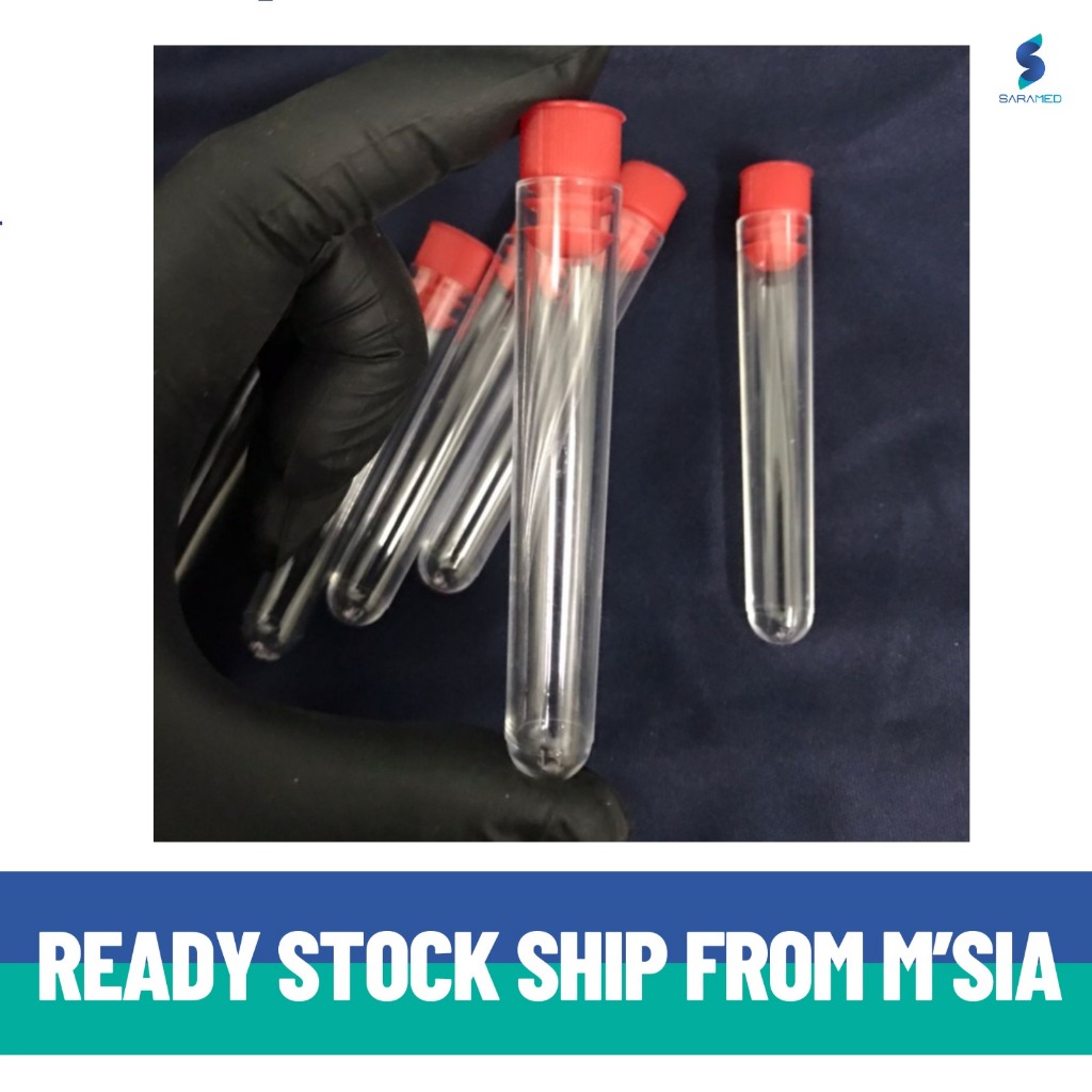 Test Tube with Plug Cap SET, Polystyrene, 13x75 mm, 5ml | Shopee Malaysia