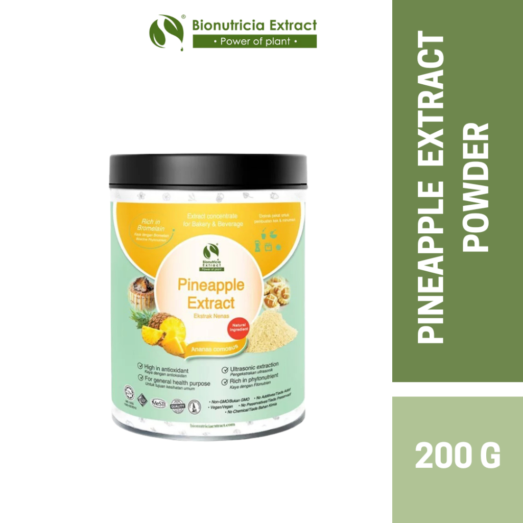 Bionutricia Pineapple Extract Powder Natural Sweetness & Enzyme (200g ...