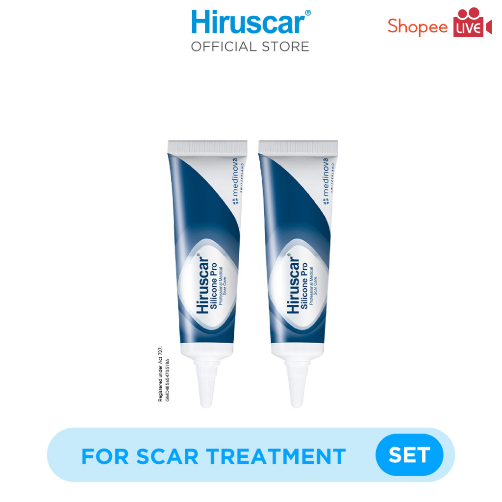 [LIVE EXCLUSIVE] Hiruscar Silicone Pro Scar Gel 10g Twin Pack | For ...