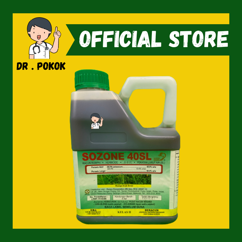 [ORIGINAL] 4L SOZONE 40SL KENSO / Fezone / Rumput para/ keladi agas ...