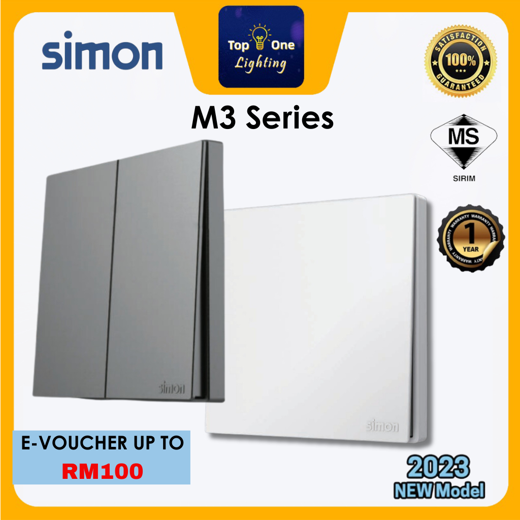 🔥 HOT 🔥SIMON [European Brand] M3 Series White&Black Switch /Switches ...