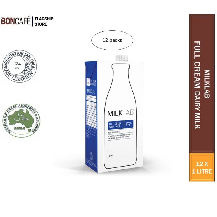 MilkLab Full Cream Dairy Milk 1L (CARTON SALE) | Shopee Malaysia