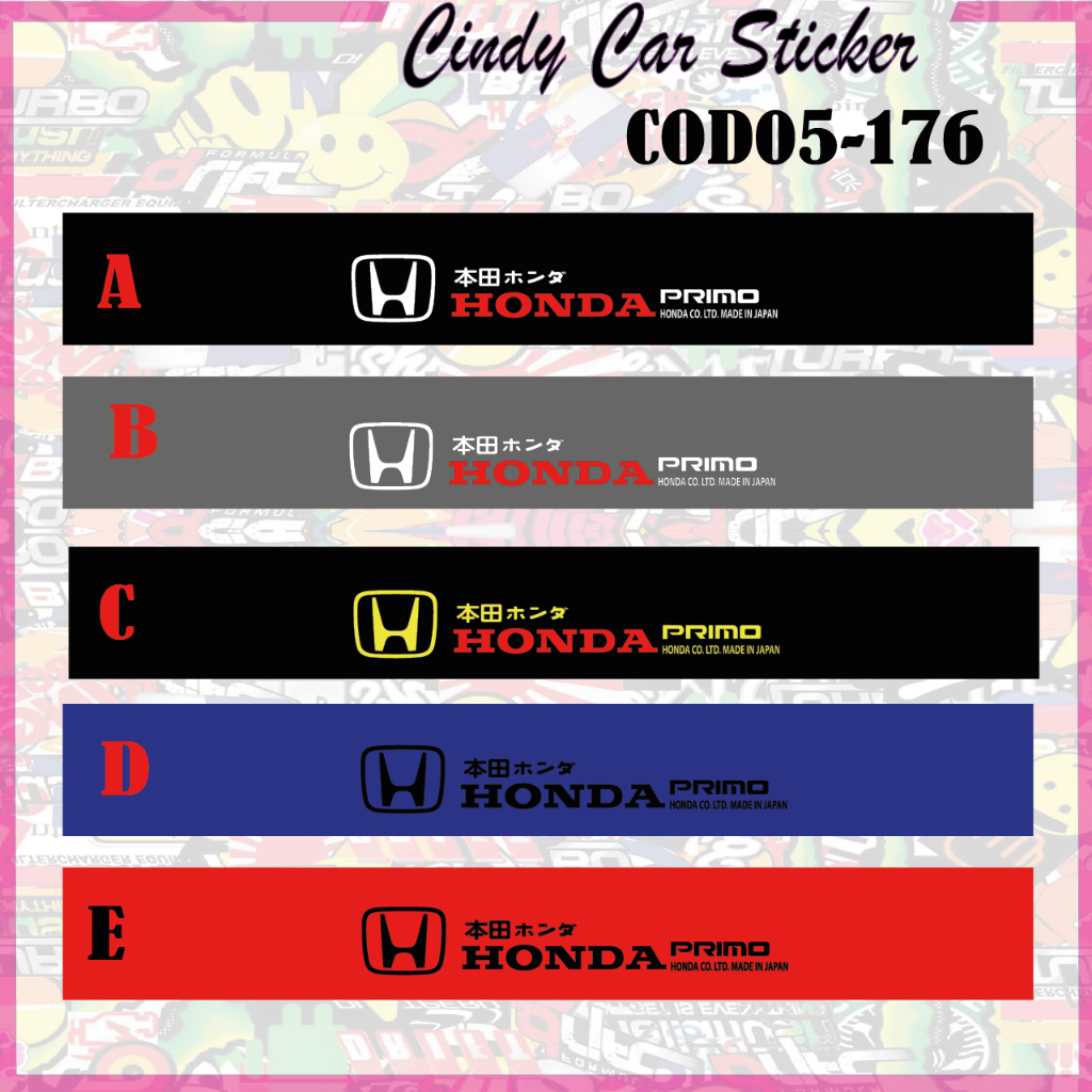 Front Windscreen Windshield Window Sticker HONDA CIVIC CITY JAZZ CRZ ...