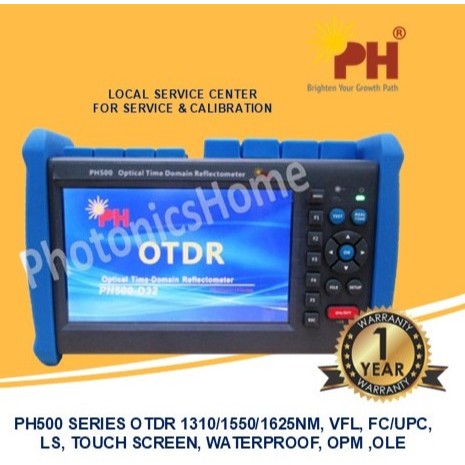 PH500 Series OTDR 1310/1550/1625nm, VFL, FC/UPC, LS, Touch Screen ...
