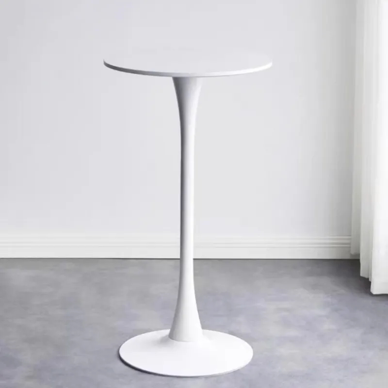 Pub Table and Chairs Counter Height Bar Table Round 50cm Top and 105cm ...