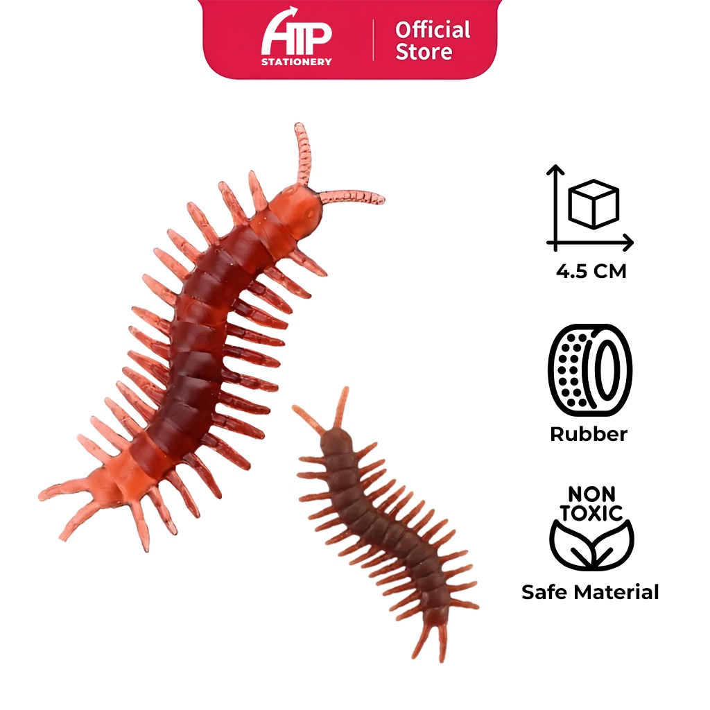 Fake Centipede Toy Simulation Centipede Rubber Prank Funny Insects ...
