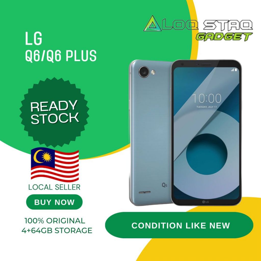 LG Q6, LG Q6 PLUS (4+64GB) TELEFON MURAH ORIGINAL SNAPDRAGON GAMING SMARTPHONE MOBILE PHONE ...