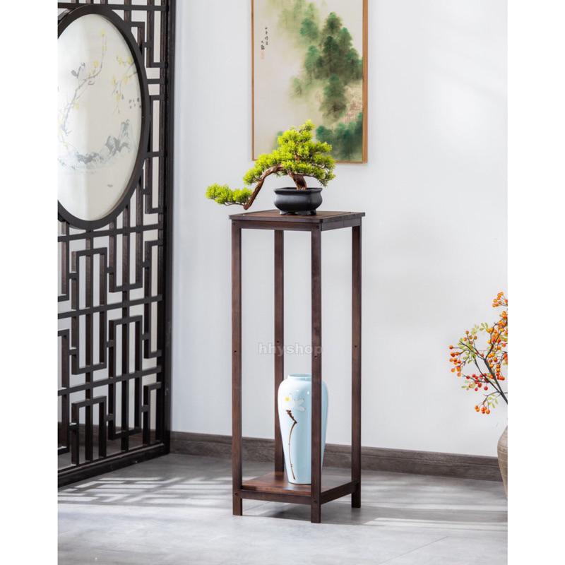 Bonsai Plant Stand Flower Rack Solid Wood Flower Stand Potted Plant ...