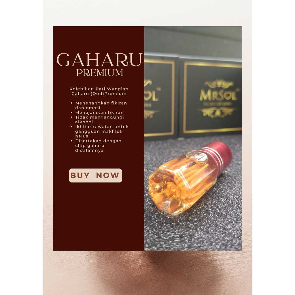 GAHARU PREMIUM MINYAK WANGI GAHARU/OUD/AGARWOOD PERFUME MADE IN MALAYSIA 3ML READY STOCK ...
