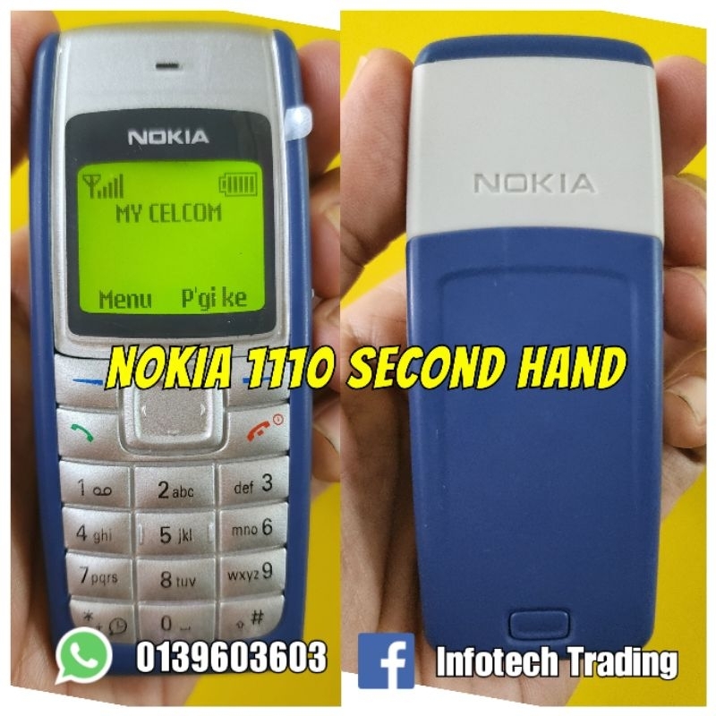 Nokia 1110 110 second hand unit set | Shopee Malaysia