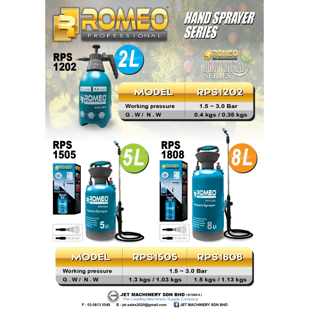 RROMEO PROFESSIONAL HAND SPRAYER | Shopee Malaysia