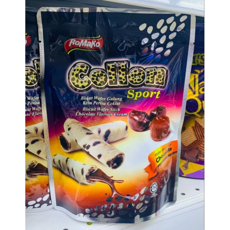 Romako Collon Sport Biscuit Wafer Stick Chocolate Flavour Cream ...