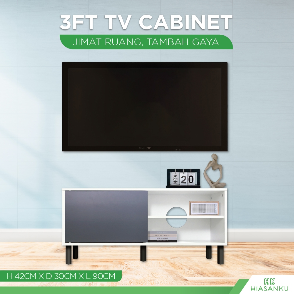 HK 3ft TV Cabinet with Doors/TV Stand/Living Room Furniture/Rak Tv ...