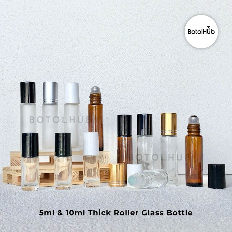 5ml 10ml Thick Roller Glass Bottle / Roll On Bottle/ Botol Perfume ...