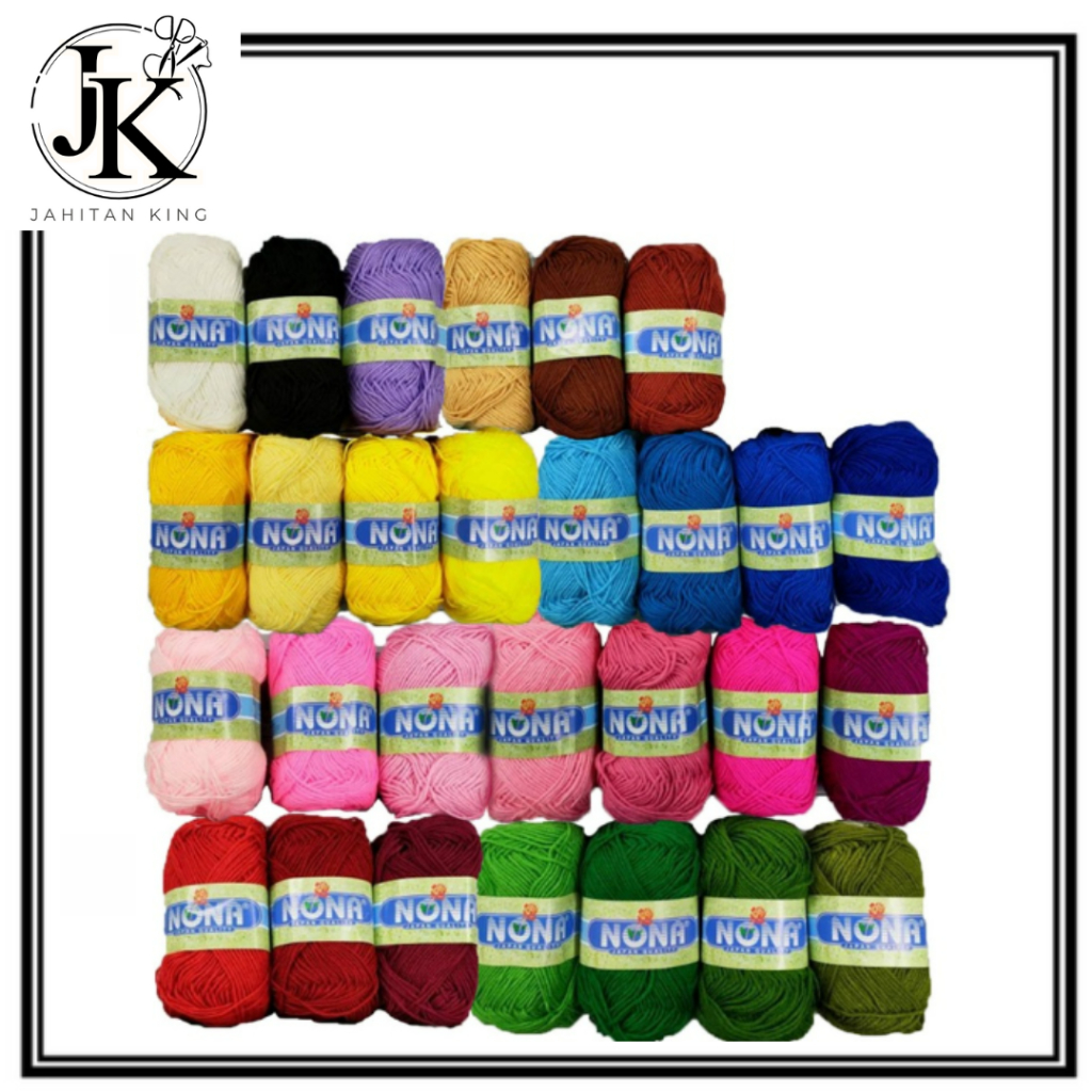 ①[Ready Stock] Benang Kait NONA M / Knitting Yarn NONA M 40gm / NONA M ...
